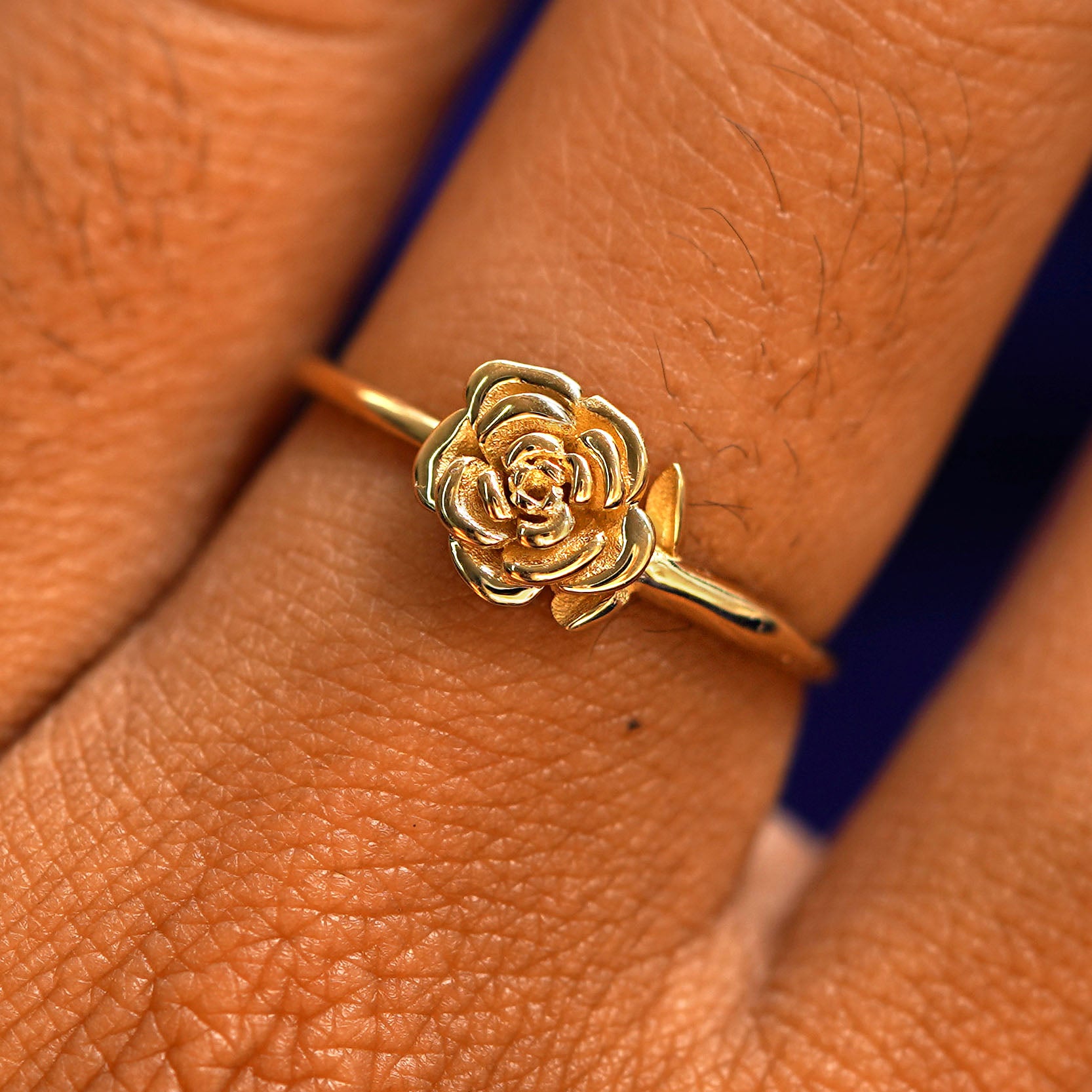 Automic Gold Rose Ring | Minimal Sustainable Fine Jewelry