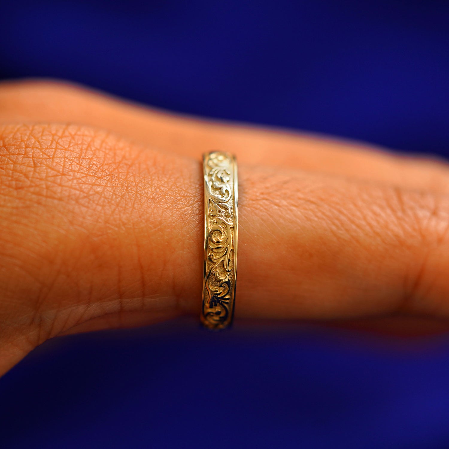 Automic Gold Filigree Band Ring | Sustainable Fine Jewelry