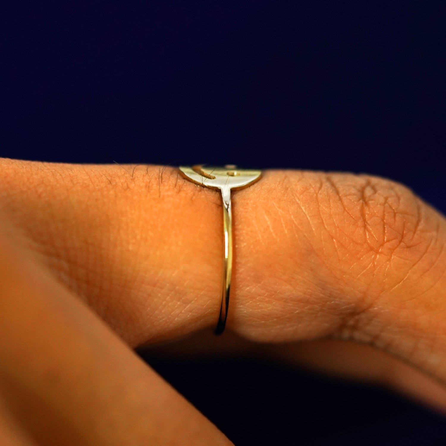 Automic Gold Smiley Face Ring | Minimal Sustainable Fine Jewelry