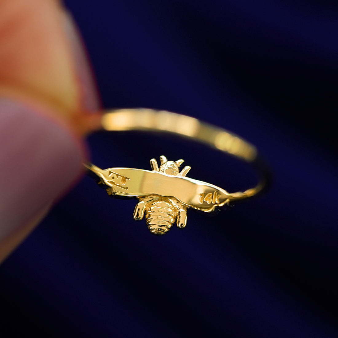 Bee Ring - Minimalist Fine Jewelry - Automic Gold