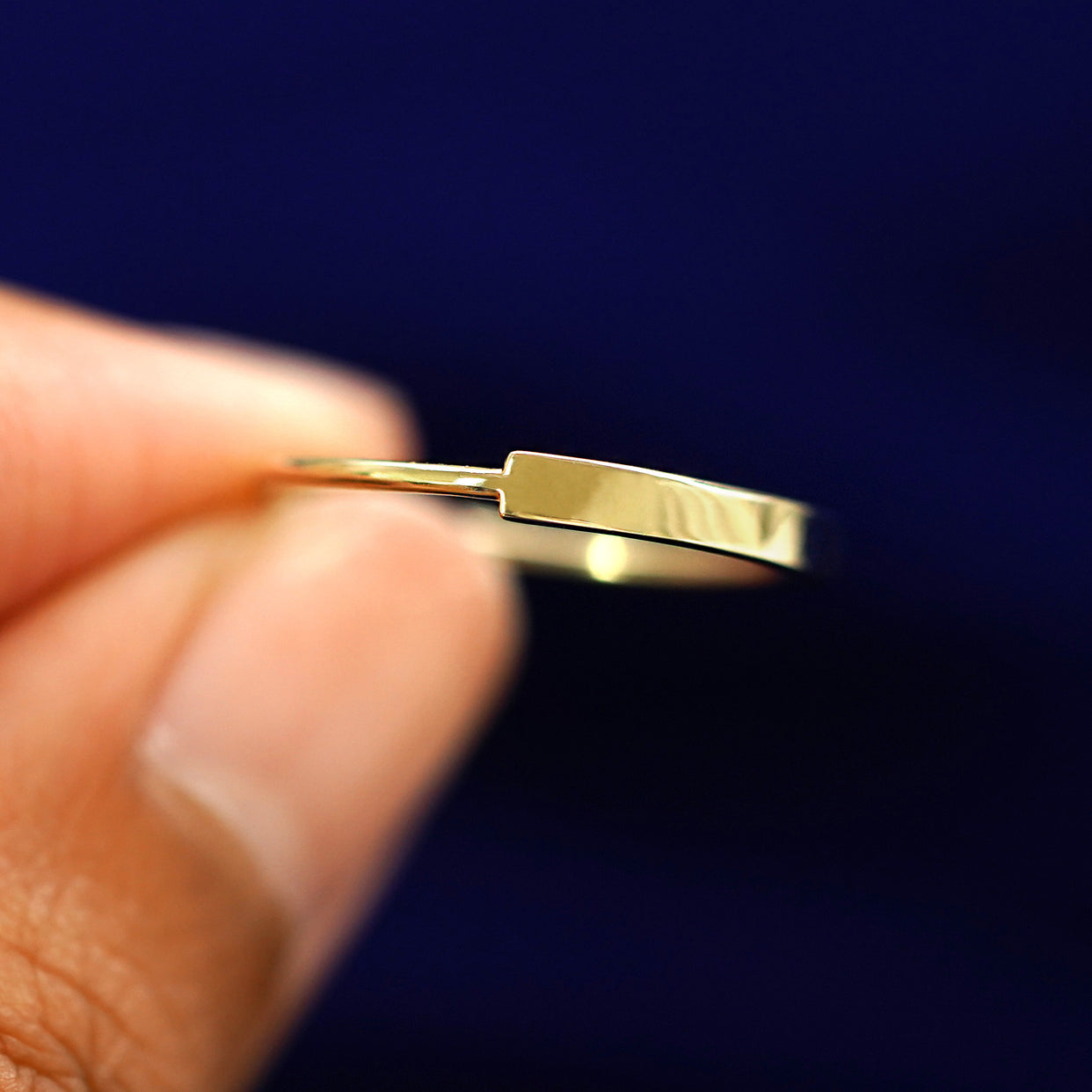 Bar Ring - Sustainable Fine Jewelry - Automic Gold