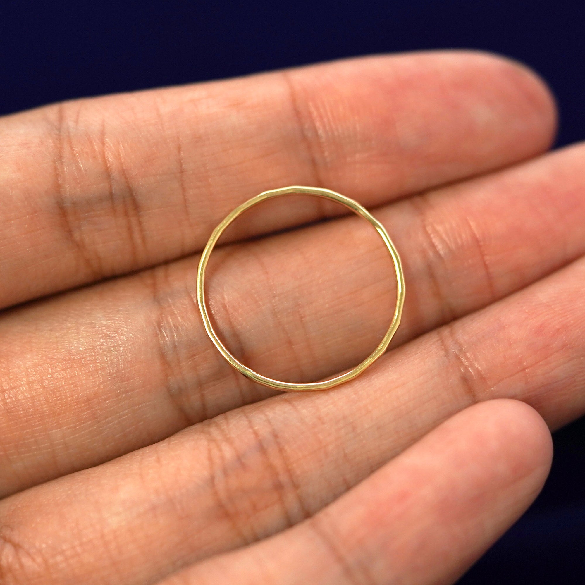 Automic Gold Hammered Ring | Minimal Sustainable Fine Jewelry