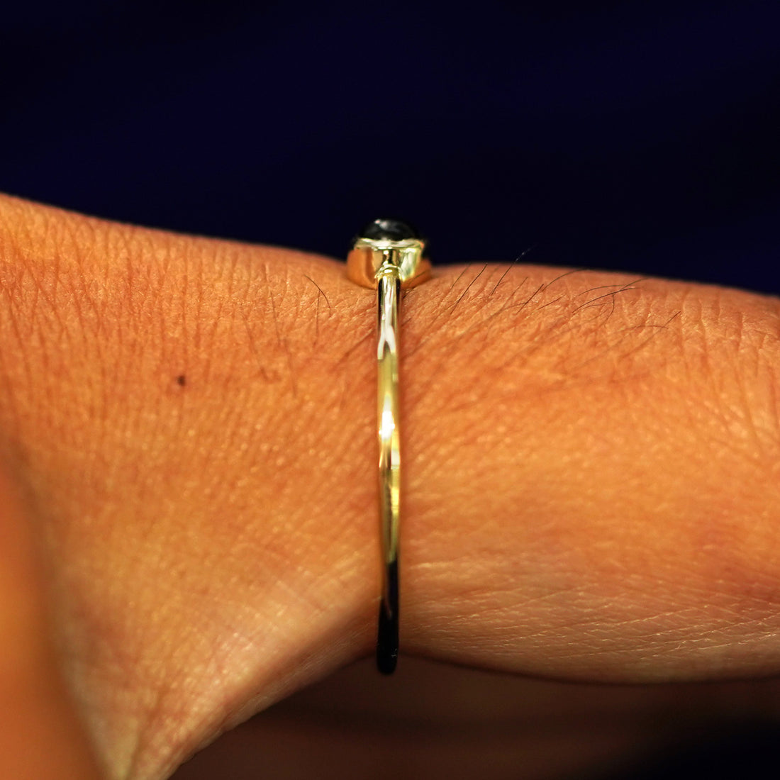 Automic Gold Onyx Ring | Minimalist Sustainable Fine Jewelry