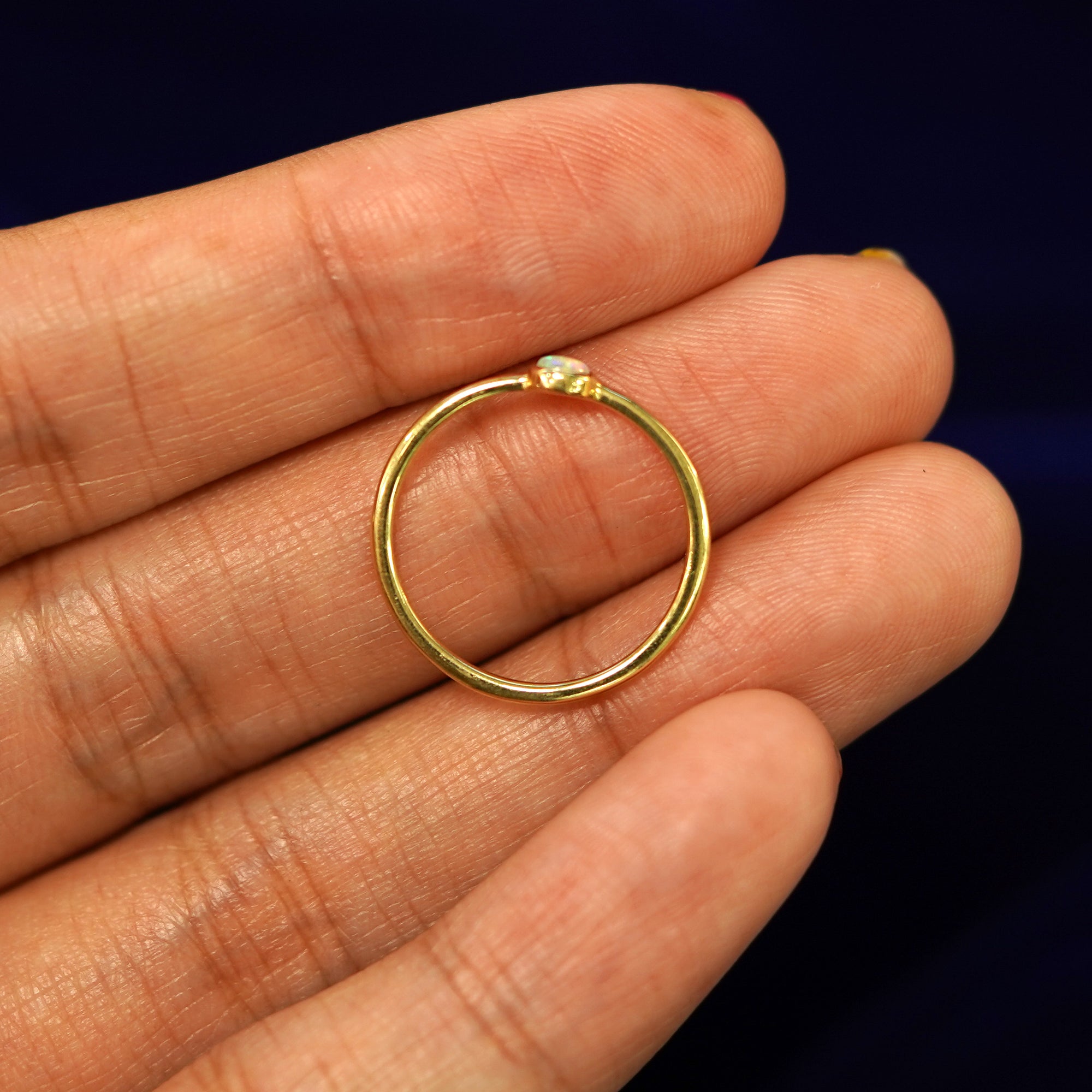 Automic Gold Opal Ring | Minimalist Sustainable Fine Jewelry