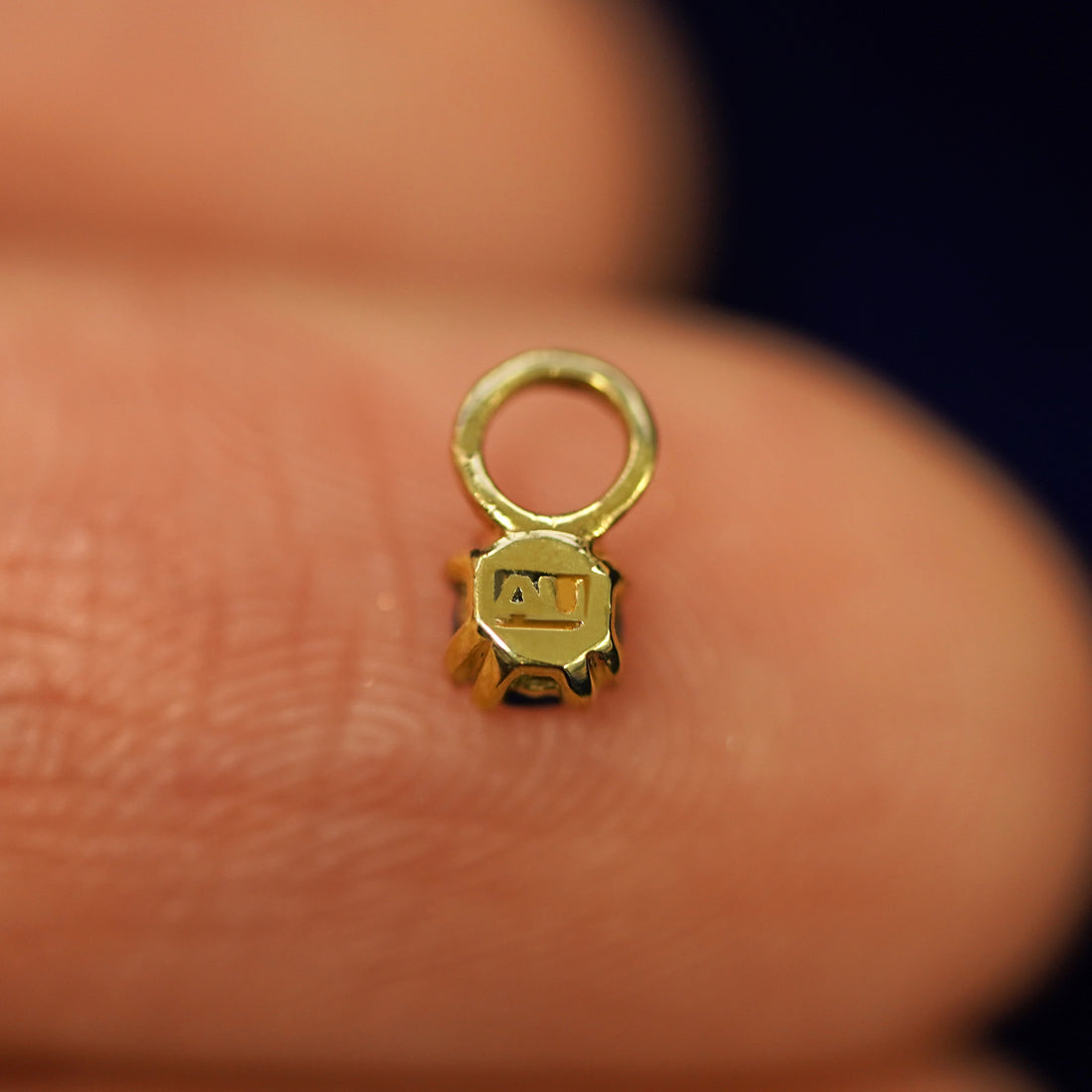 Automic Gold Diamond Charm | Minimalist Sustainable Fine Jewelry