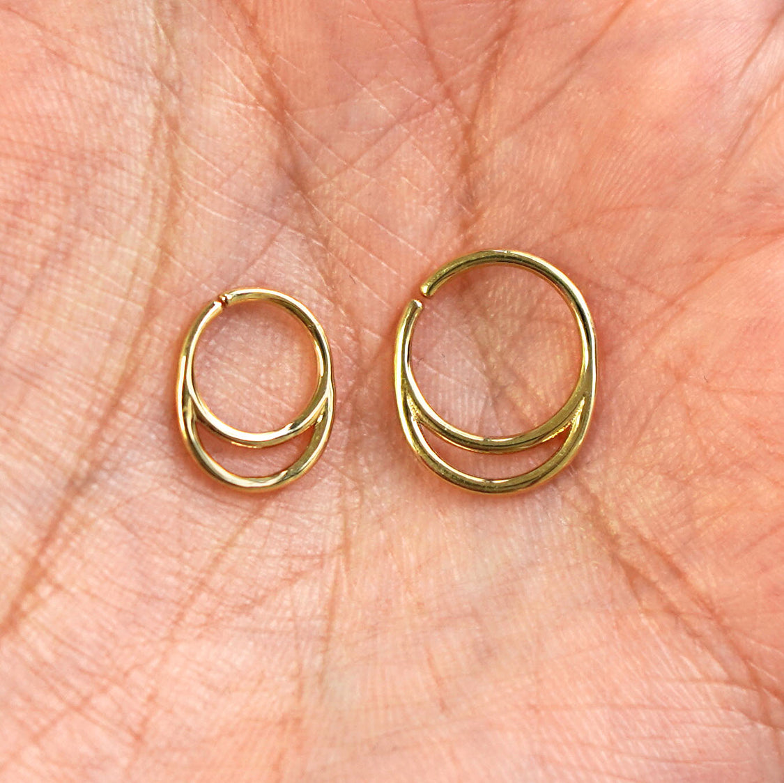 Automic Gold Double Circle Septum | Sustainable Fine Jewelry