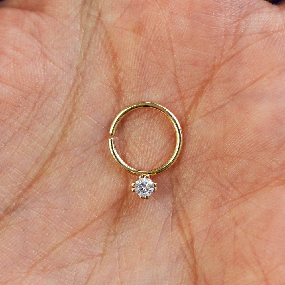 Automic Gold Diamond Septum | Sustainable Fine Jewelry