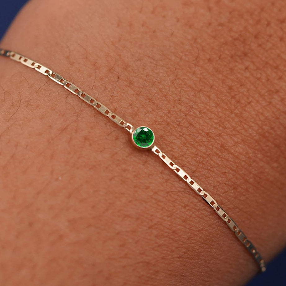Automic Gold Emerald Bracelet | Sustainable Fine Jewelry