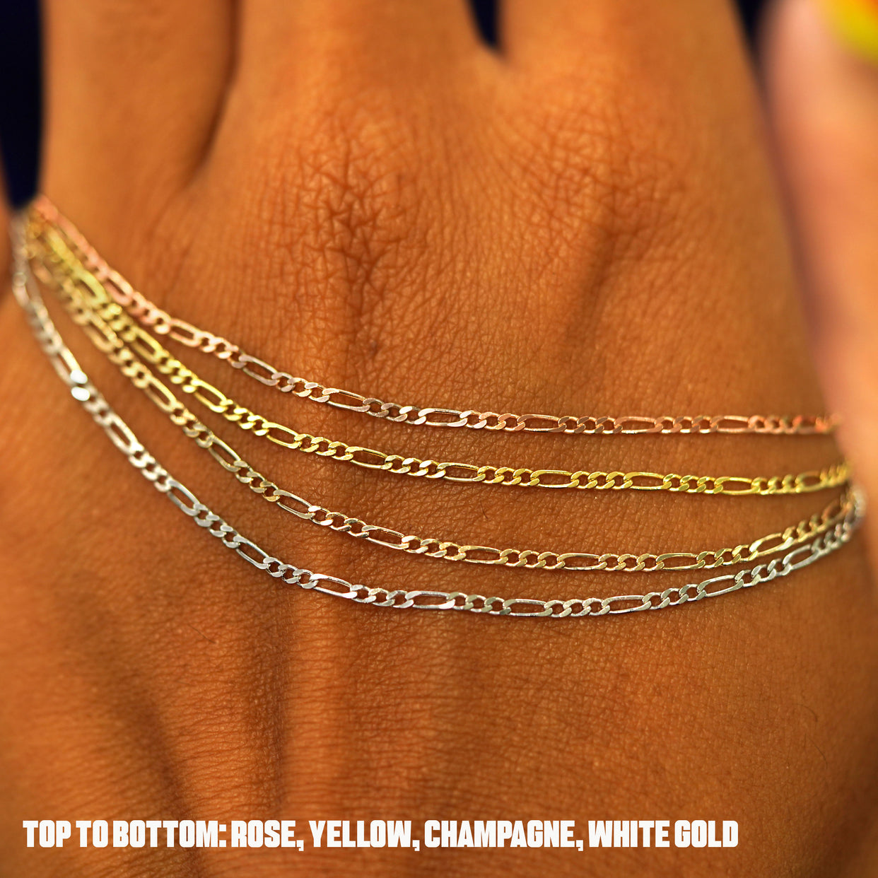 Automic Gold Figaro Chain | Sustainable Fine Jewelry