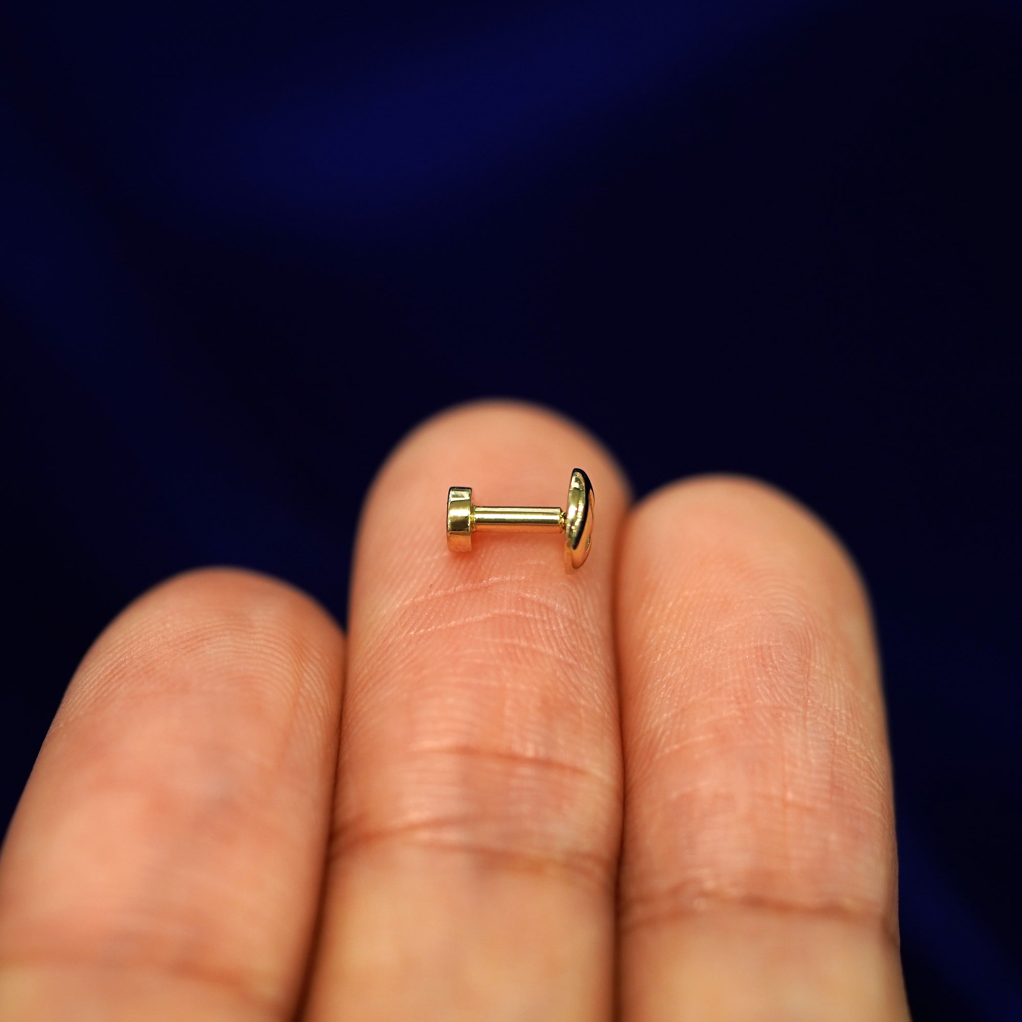 Automic Gold Screw Flatback Piercing | Sustainable Fine Jewelry