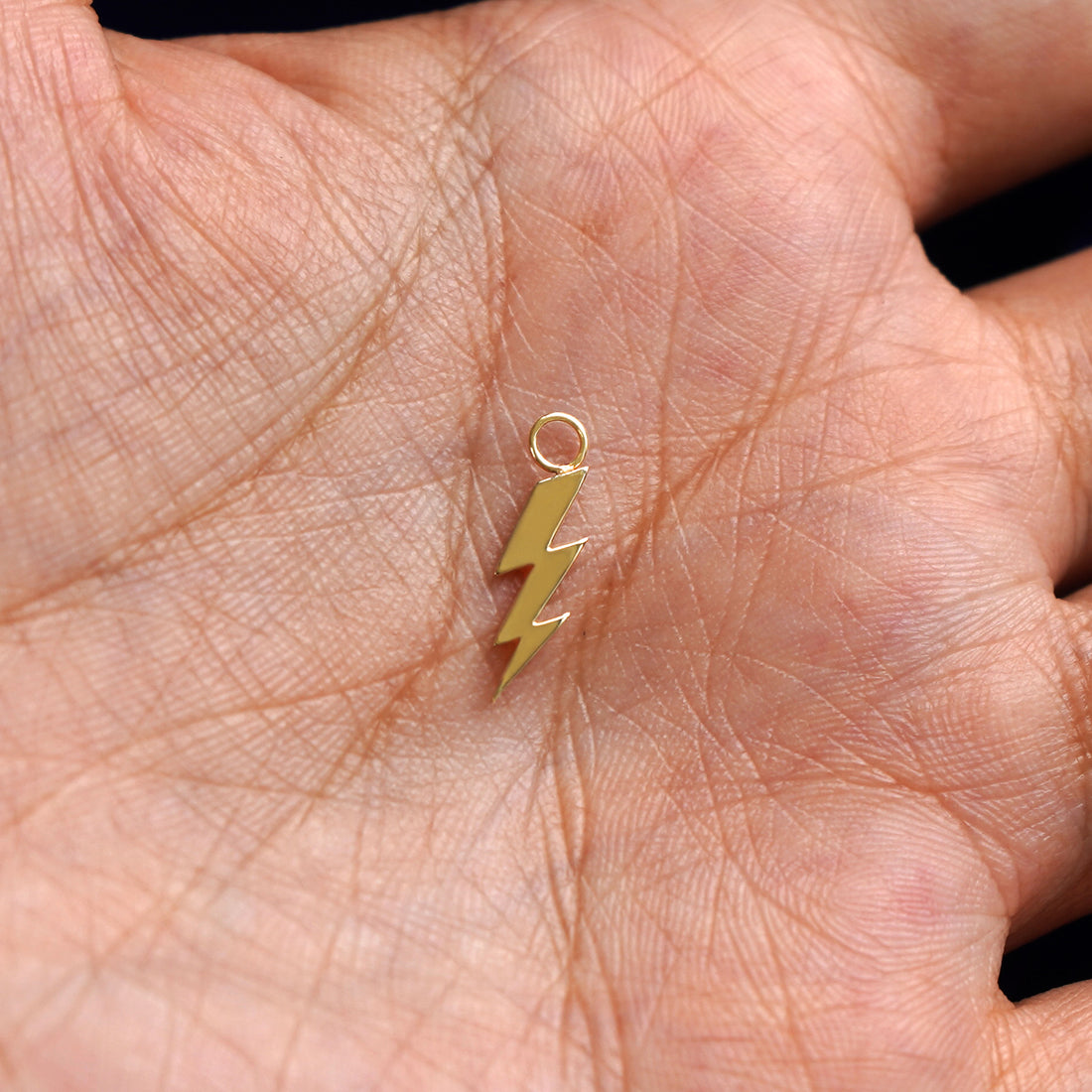 Automic Gold Lightning Bolt Charm | Sustainable Fine Jewelry