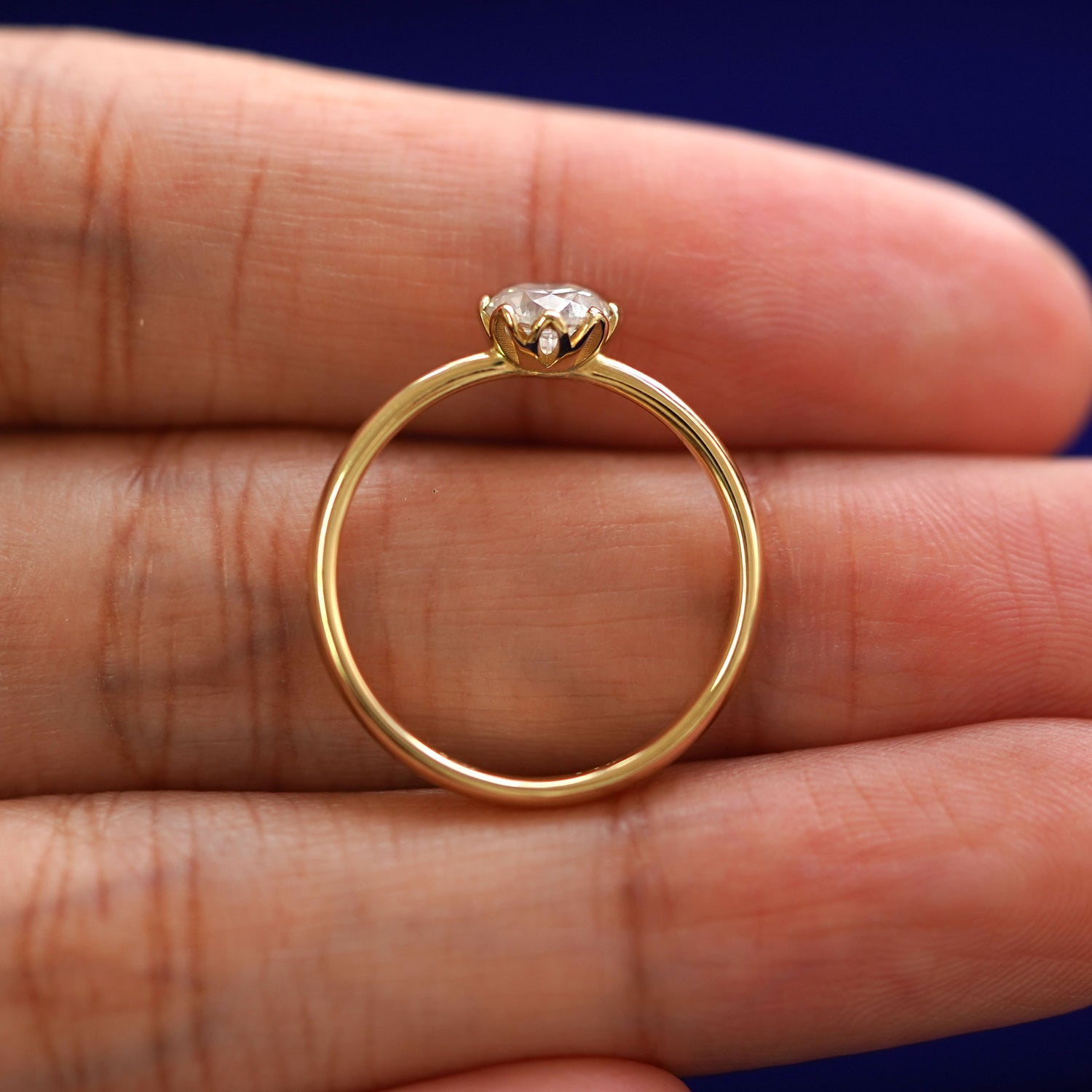 Automic Gold Diamond Petal Ring | Sustainable Fine Jewelry