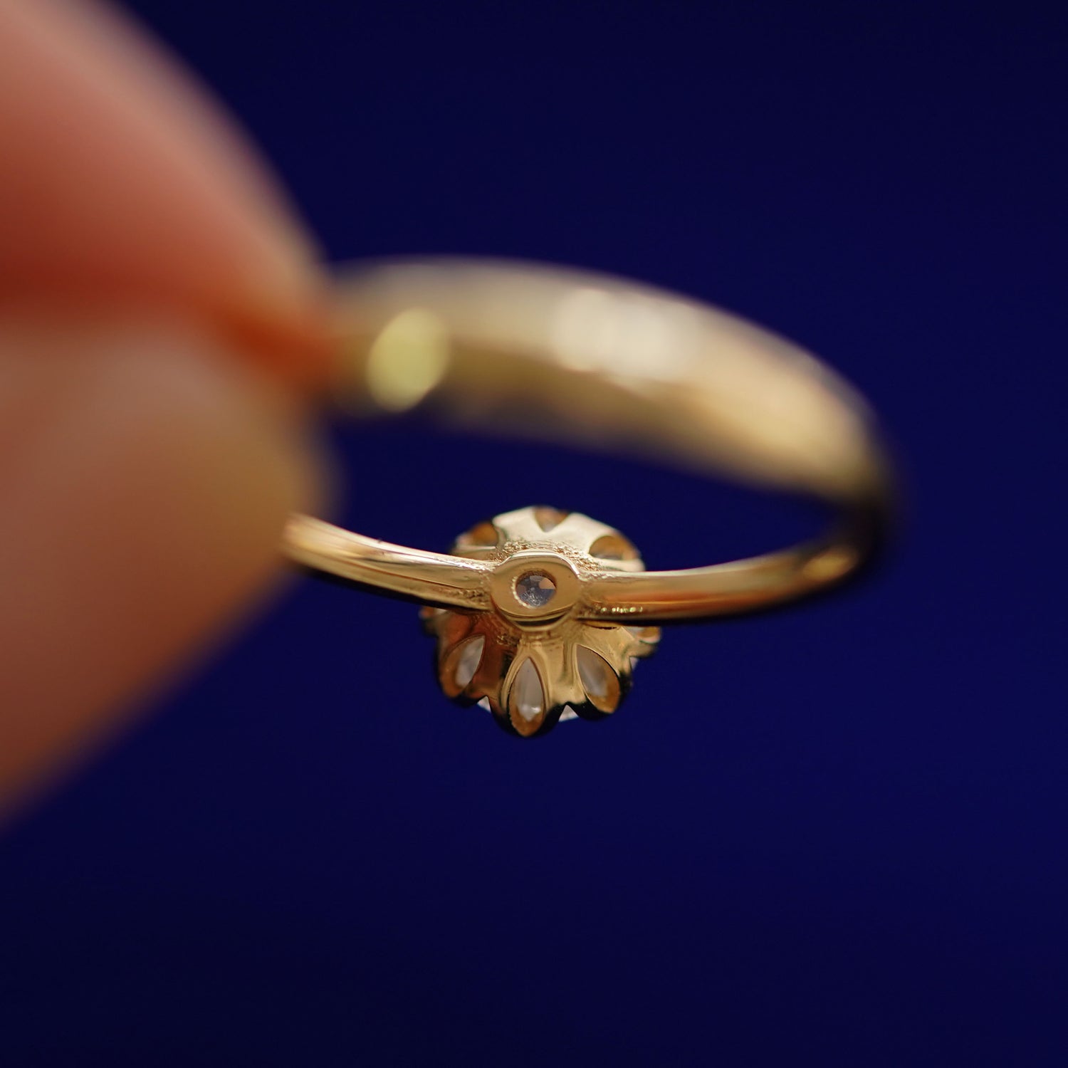 Automic Gold Diamond Petal Ring | Sustainable Fine Jewelry