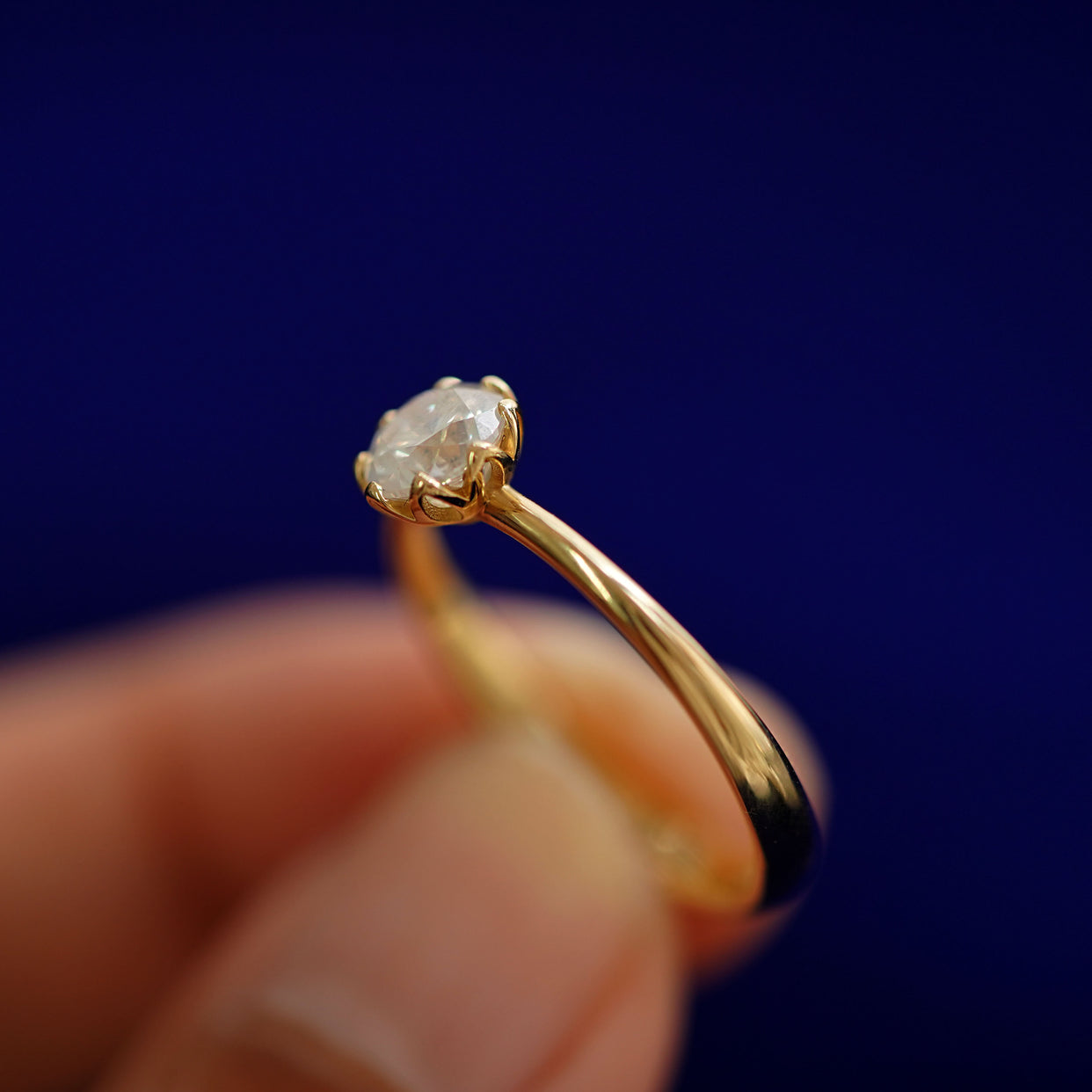 Automic Gold Diamond Petal Ring | Sustainable Fine Jewelry