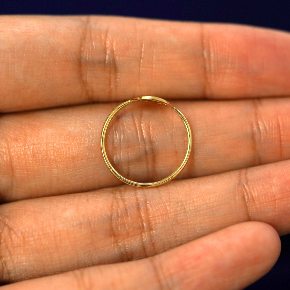 Automic Gold Smiley Face Ring | Minimal Sustainable Fine Jewelry