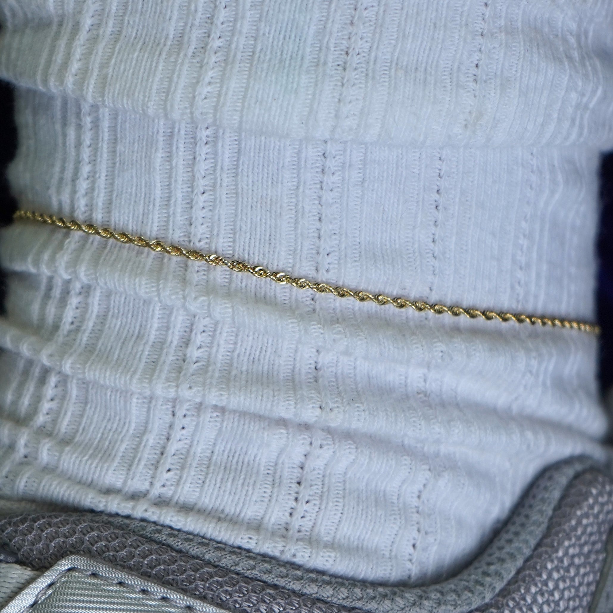 Automic Gold Rope Anklet | Minimalist Sustainable Fine Jewelry