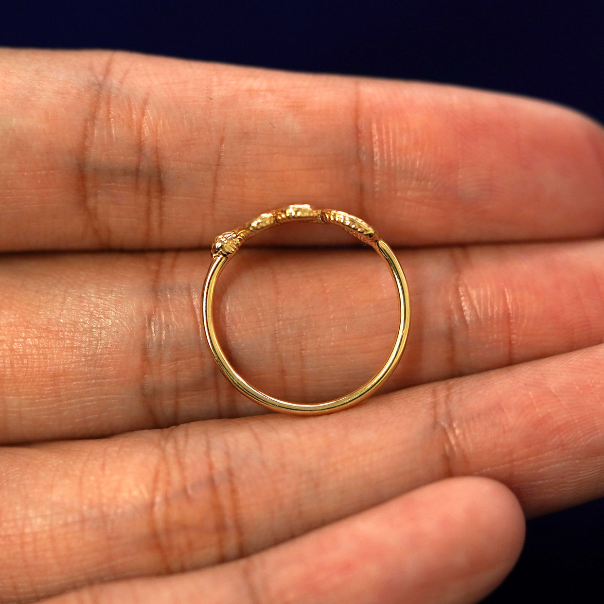 Automic Gold Snake Ring | Minimal Sustainable Fine Jewelry