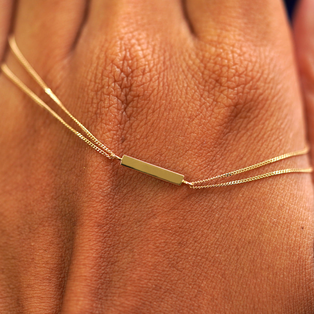 Automic Gold Bar Bracelet | Minimalist Sustainable Fine Jewelry