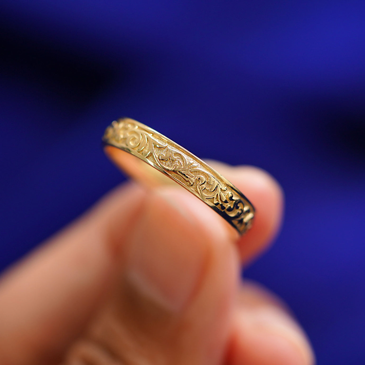 Automic Gold Filigree Band Ring | Sustainable Fine Jewelry