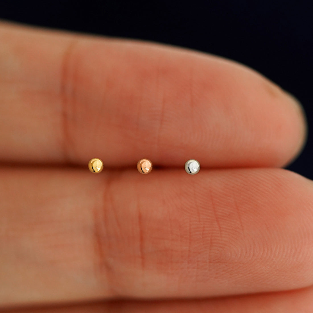 Automic Gold Mini Ball Earring | Sustainable Fine Jewelry