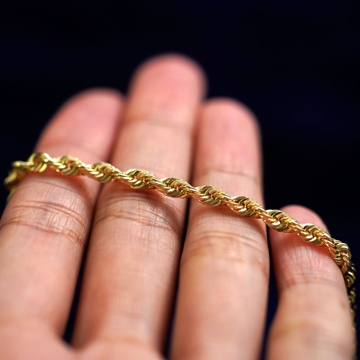 Automic Gold Thick Rope Chain | Minimalist Sustainable Fine Jewelry