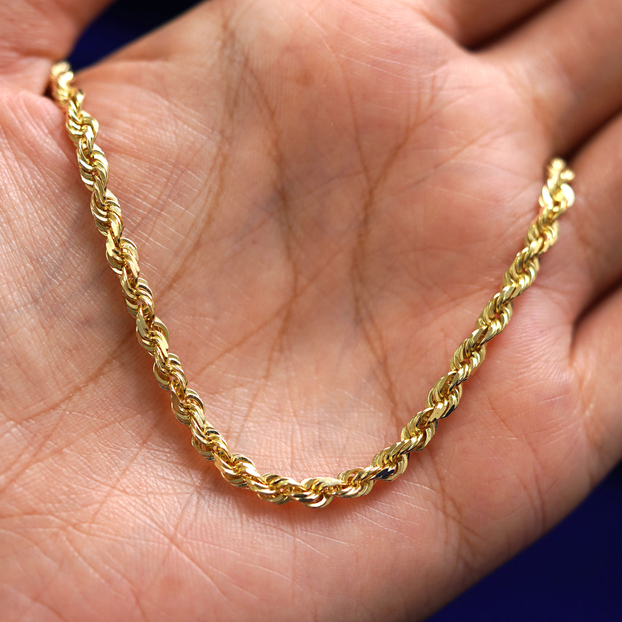 Automic Gold Thick Rope Chain | Minimalist Sustainable Fine Jewelry