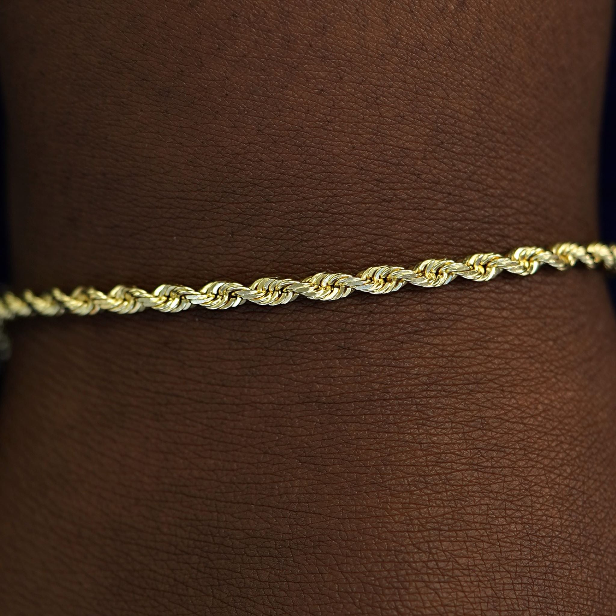 Automic Gold Thick Rope Bracelet | Minimalist Sustainable Fine Jewelry