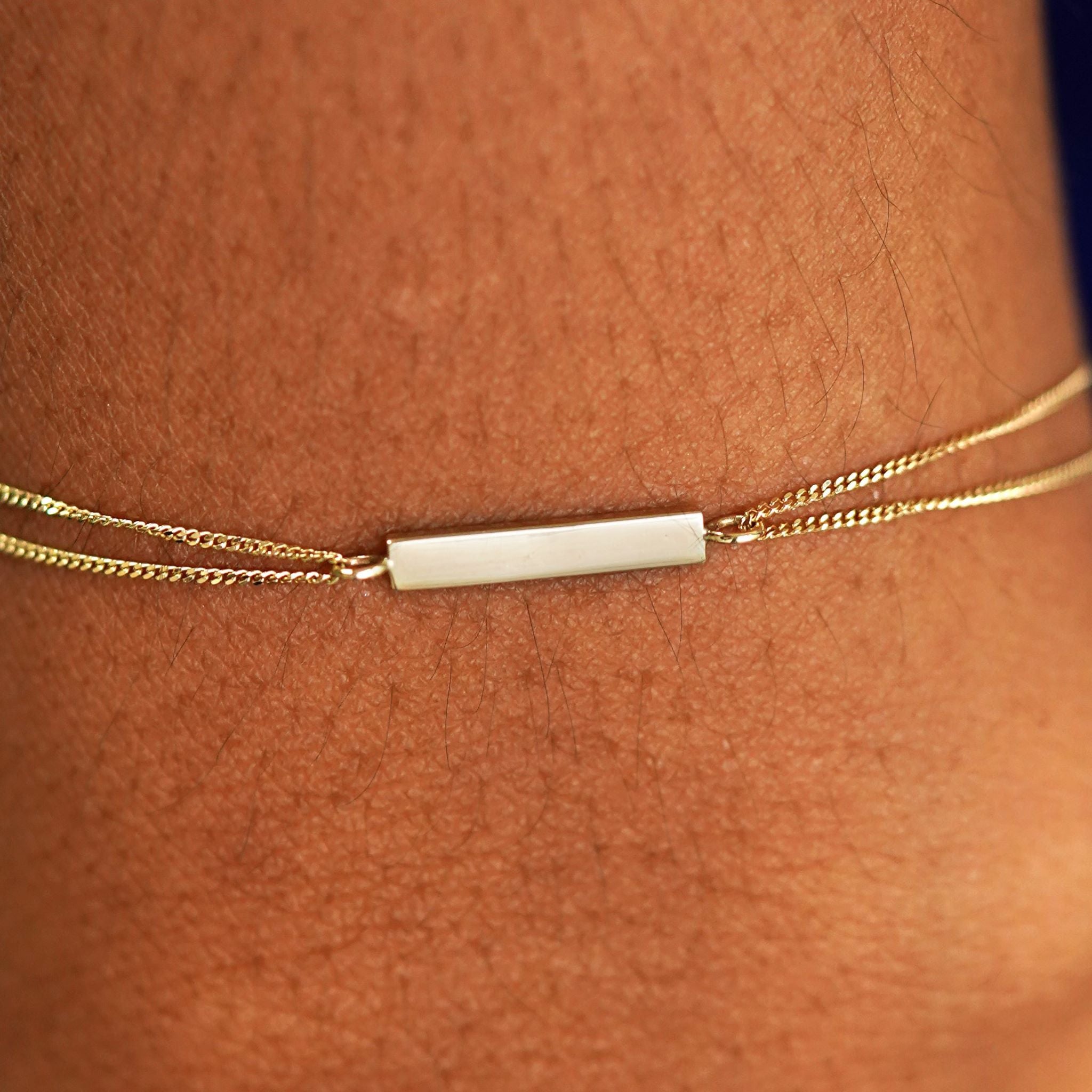 Automic Gold Bar Bracelet | Minimalist Sustainable Fine Jewelry