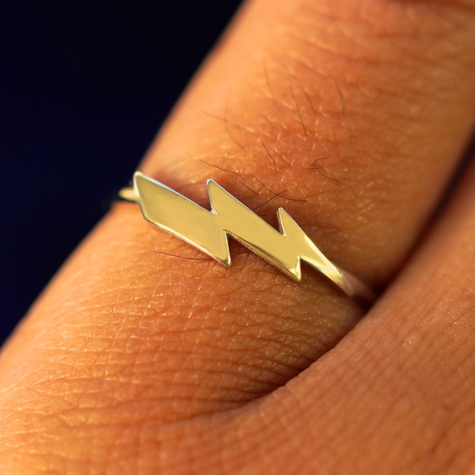 Automic Gold Lightning Bolt Ring | Sustainable Fine Jewelry