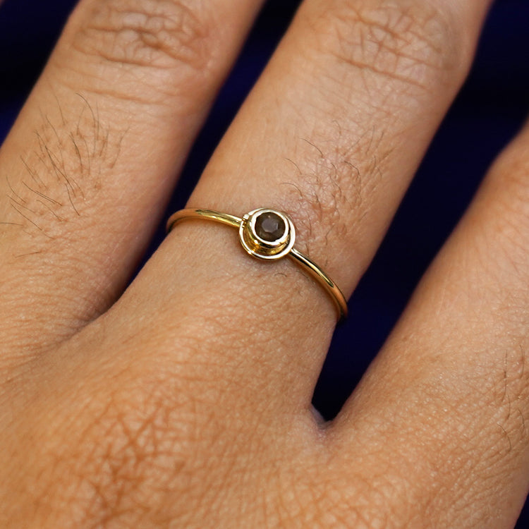 Automic Gold Coffee Cup Ring | Minimalist Fine Jewelry