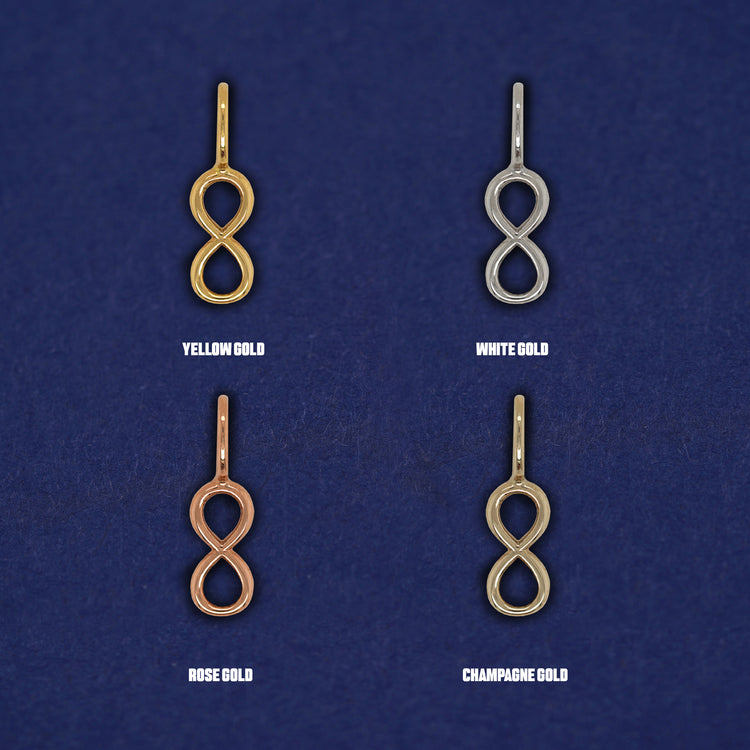 Automic Gold Infinity Charm | Minimalist Sustainable Fine Jewelry