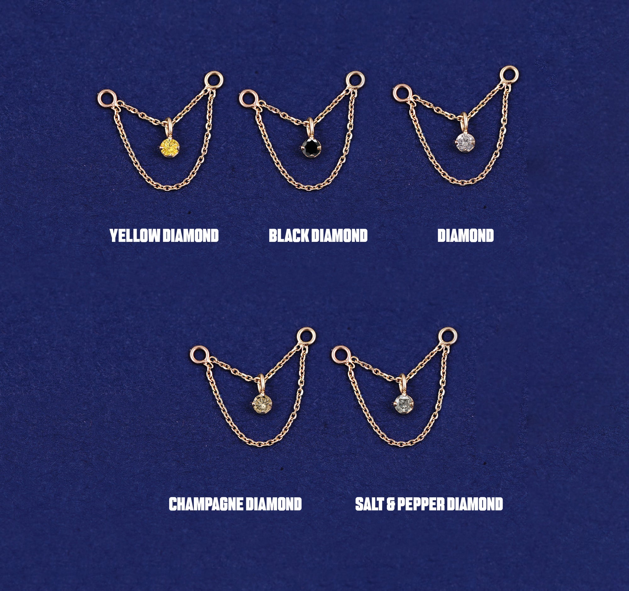 Automic Gold Diamond Cable Connector | Sustainable Fine Jewelry