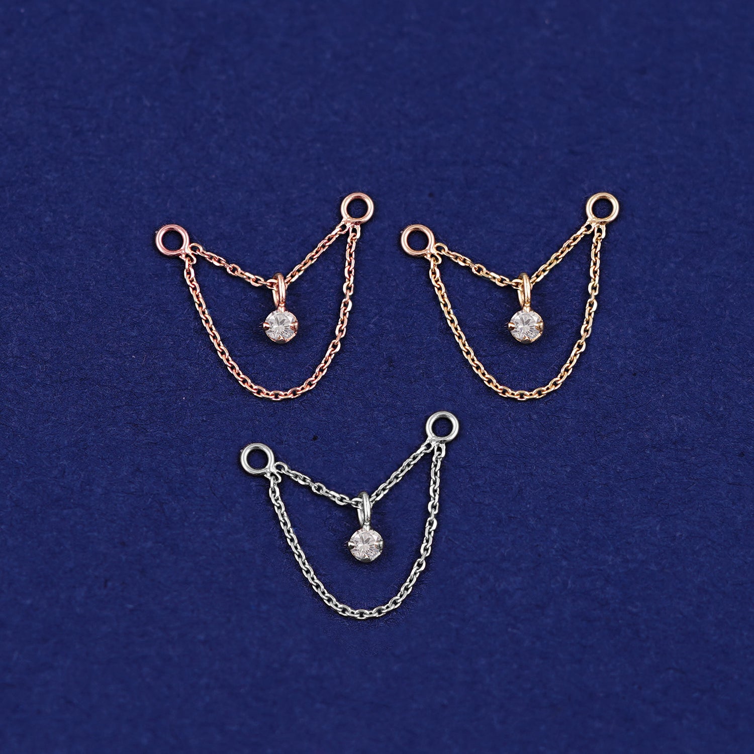 Automic Gold Diamond Cable Connector | Sustainable Fine Jewelry