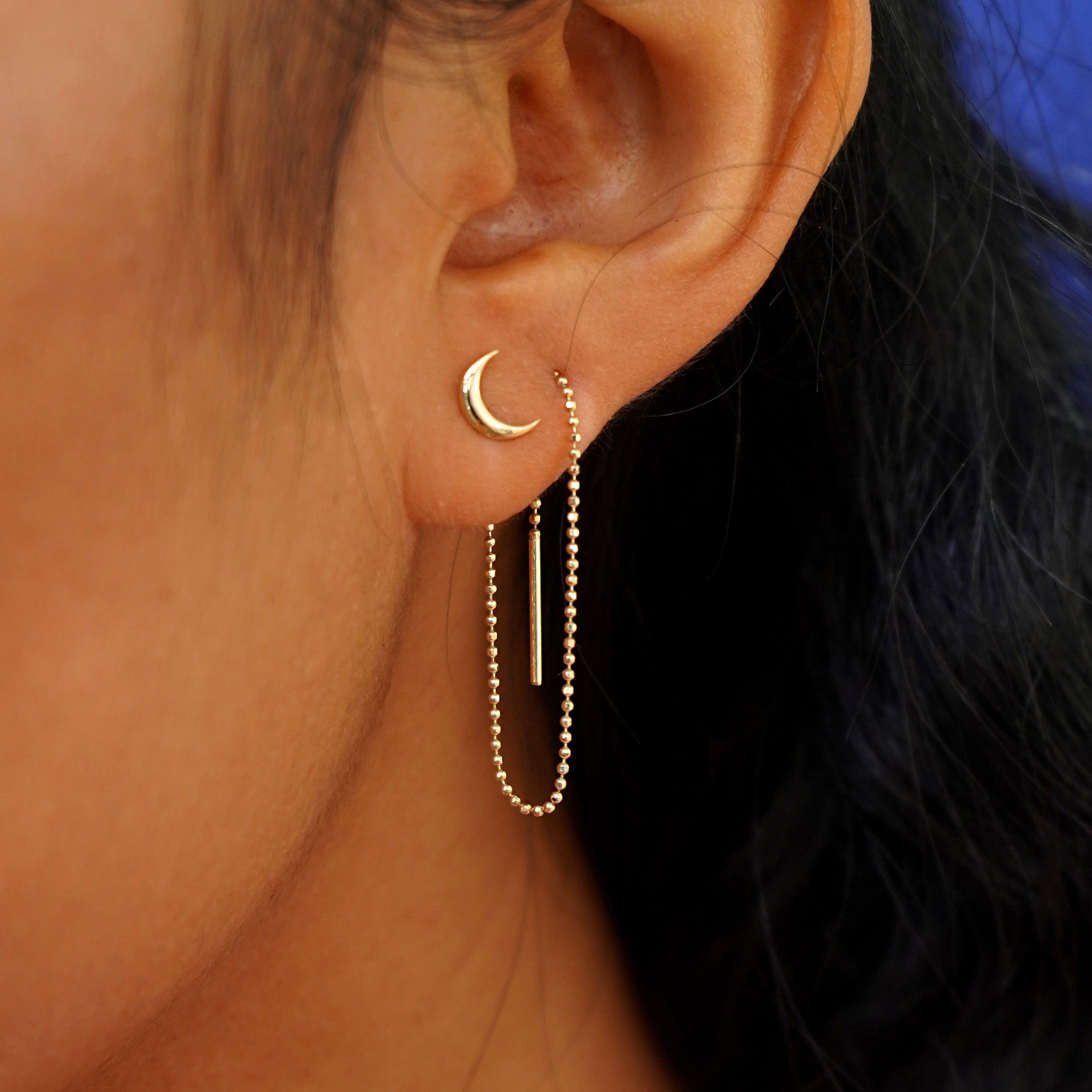 Automic Gold Extender Earring | Sustainable Fine Jewelry