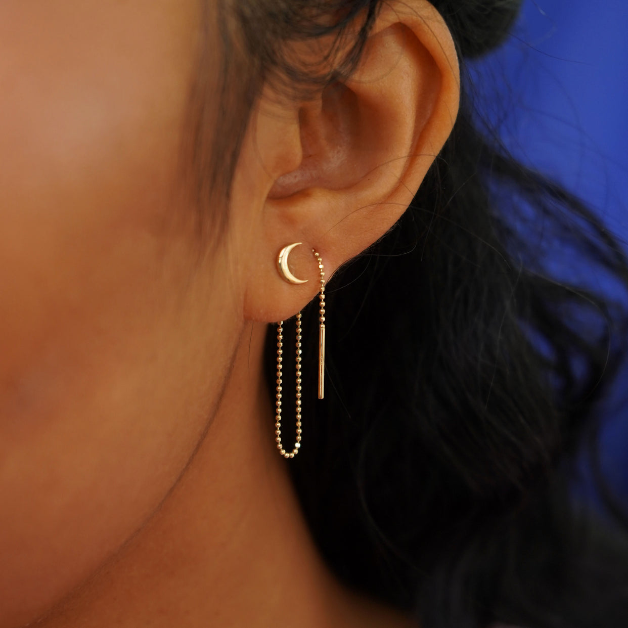 Automic Gold Extender Earring | Sustainable Fine Jewelry