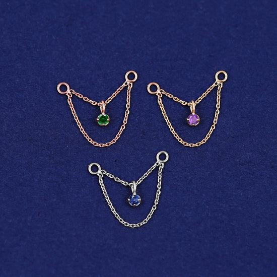 Automic Gold Gemstone Cable Connector | Sustainable Fine Jewelry