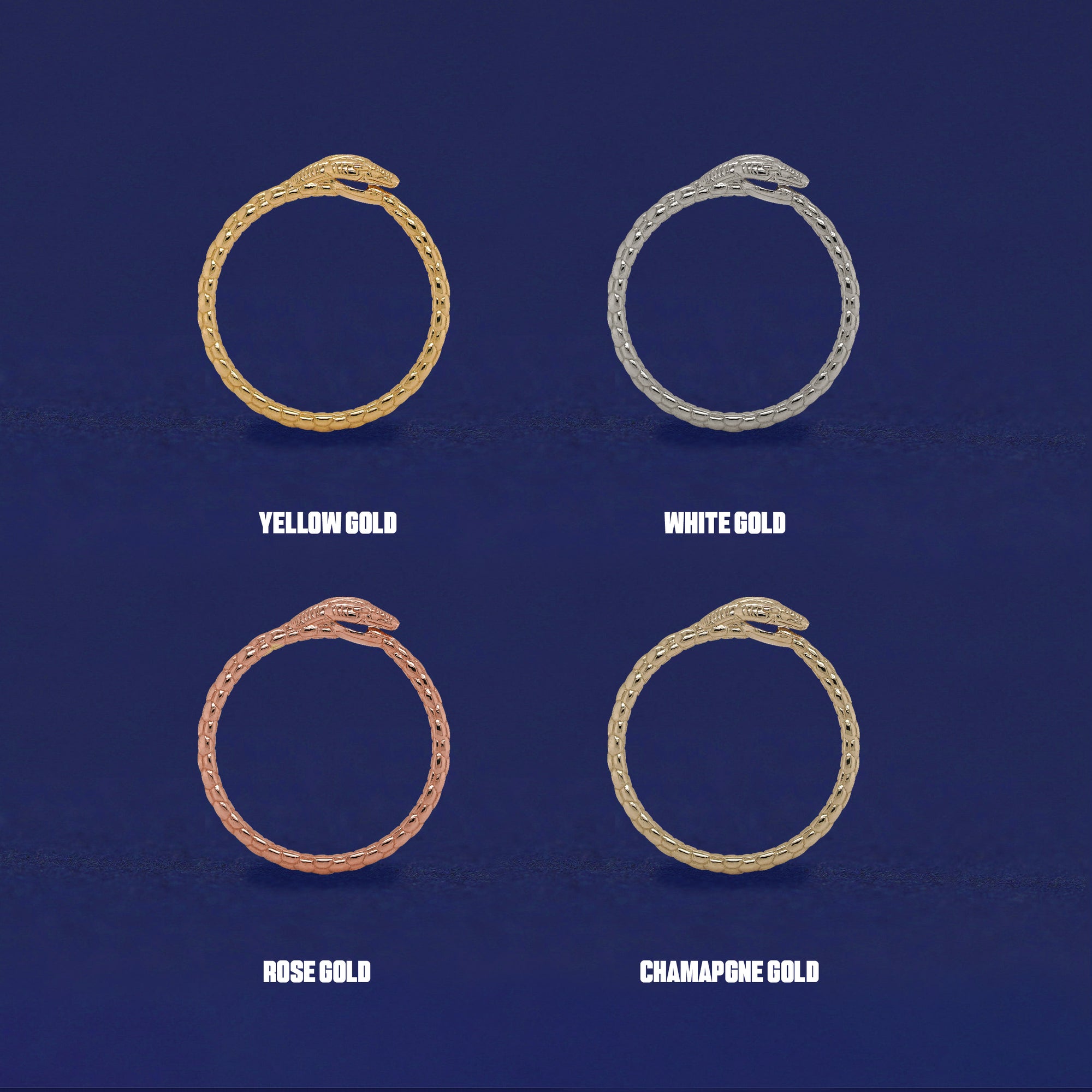 Automic Gold Ouroboros Snake Ring | Minimal Sustainable Fine Jewelry