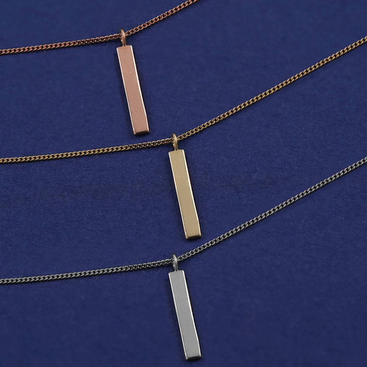 Automic Gold Bar Necklace | Minimalist Sustainable Fine Jewelry