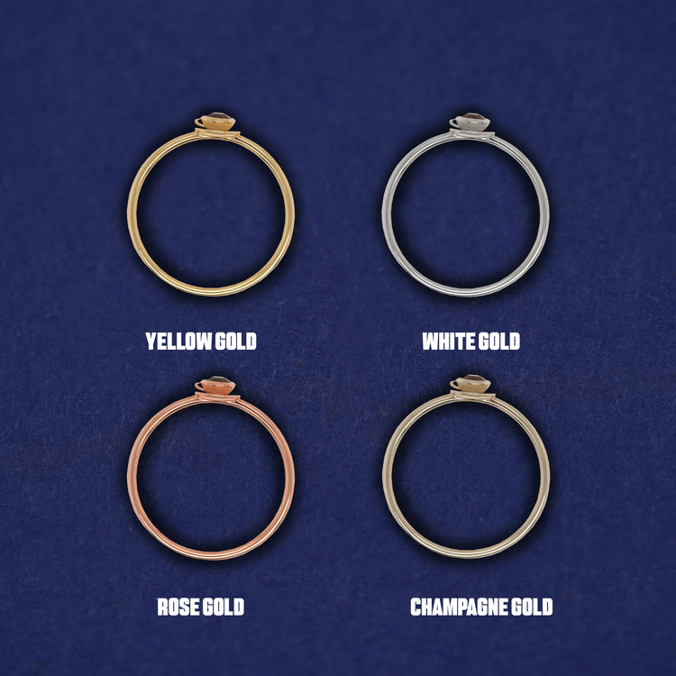 Automic Gold Coffee Cup Ring | Minimalist Fine Jewelry