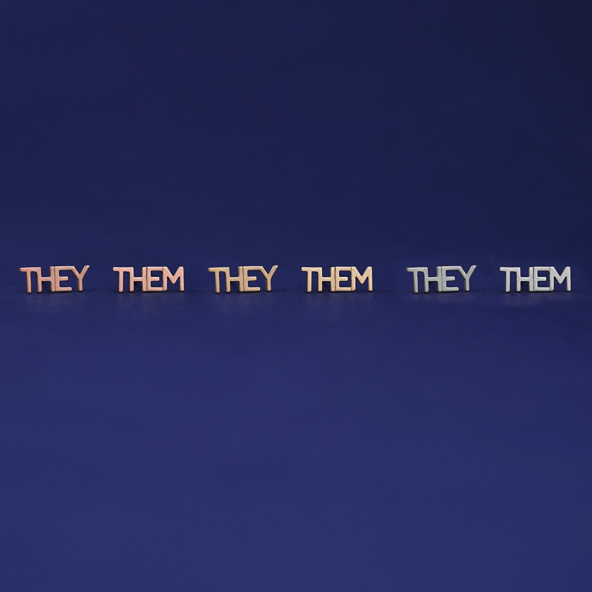Automic Gold THEY / THEM Studs | Sustainable Fine Jewelry